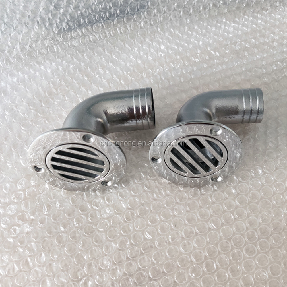 Marine-grade 90 Degree Cockpit Scuppers: 316 Stainless Steel Boat Deck ...