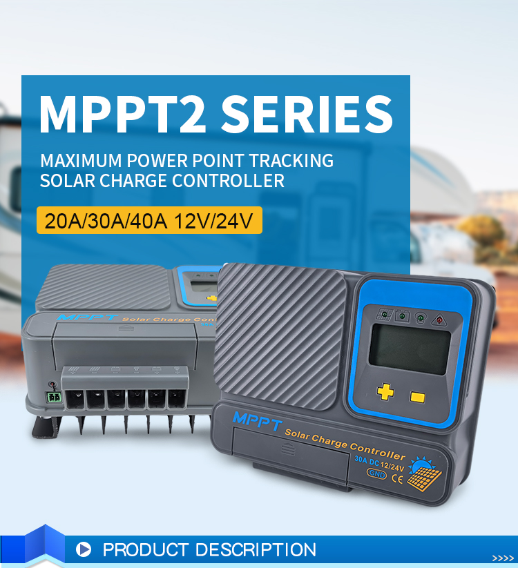 Mppt2 Series Smart Mppt Solar Charge Controller - 20a/30a/40a 12v/24v ...