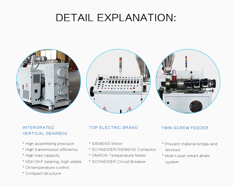 Sino-holyson Hsjz-65/132 Pvc Conical Twin Screw Extruder, High Quality ...