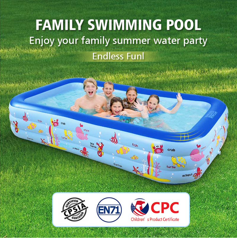 Inflatable Swimming Pool Family Full-sized Inflatable Pools, High ...