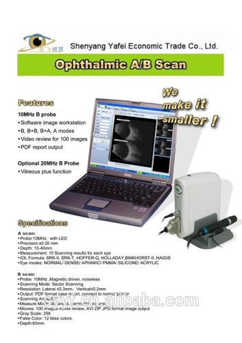 Portable Ophthalmic A/b Scan /ultrasound Scanner Machine For Eye ...