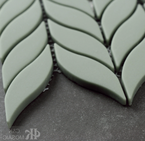Glass Mosaic Tile Leaf Shape, High Quality Glass Mosaic Tile Leaf Shape ...