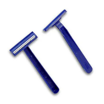 Disposable Razors With Twin Blade And Plastic Handle Lubricant Strip ...