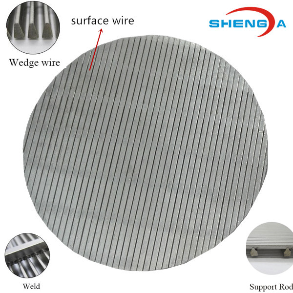 Round Shape Wedge Wire Sieve Plate