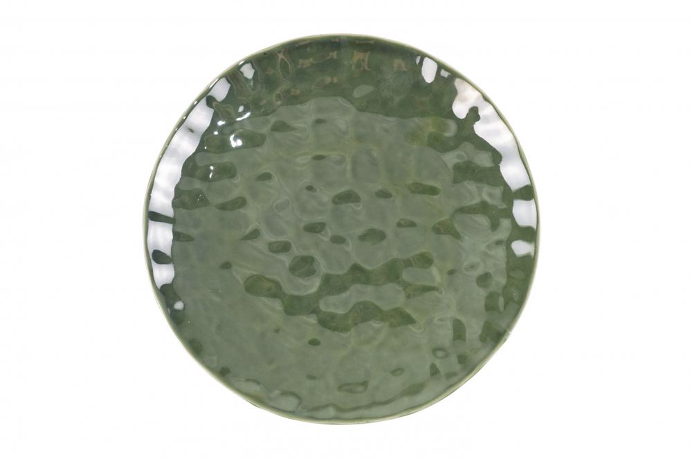 Reactive Glazed Stoneware Dinner Set In Green, High Quality Reactive ...