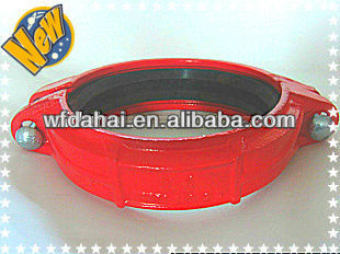 Fm Approved Painted Rool Grooved Fittings High-pressure Coupling, High ...