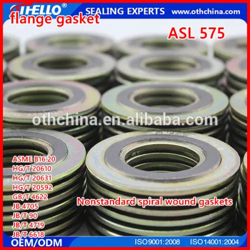 Asme B16.2 304/316 Ss Inner/outer Ring Graphite Spiral Wound Gasket ...