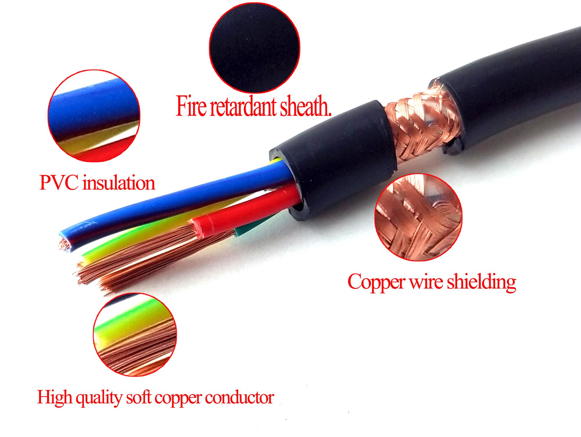 Electrical Cable Wire Flexible Copper Shielded Control Cable, High ...