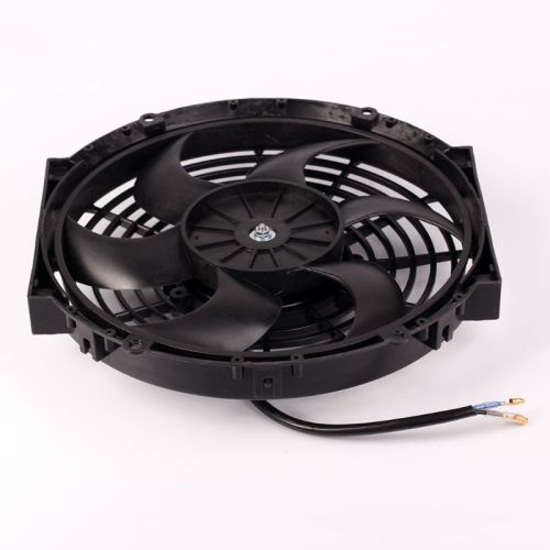10/12/14inch Universal Car Radiator Fan Slim Push Pull Electric Engine ...
