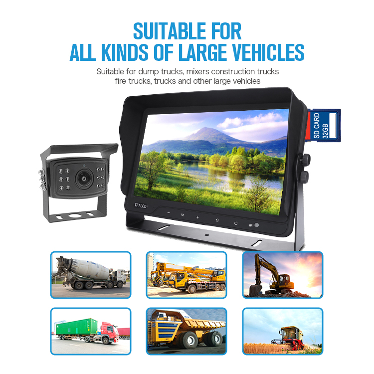 7 Inch Truck Dvr Monitor - Iso Factory Lcd Screen For Truck With ...