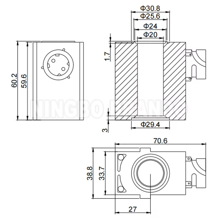 Solenoid Coil สำหรับ Mercedes-benz Truck Actros Valve A0049975536 ...
