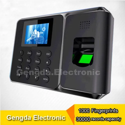 Office Biometric Fingerprint Time Attendance Clock Time Recording, High ...