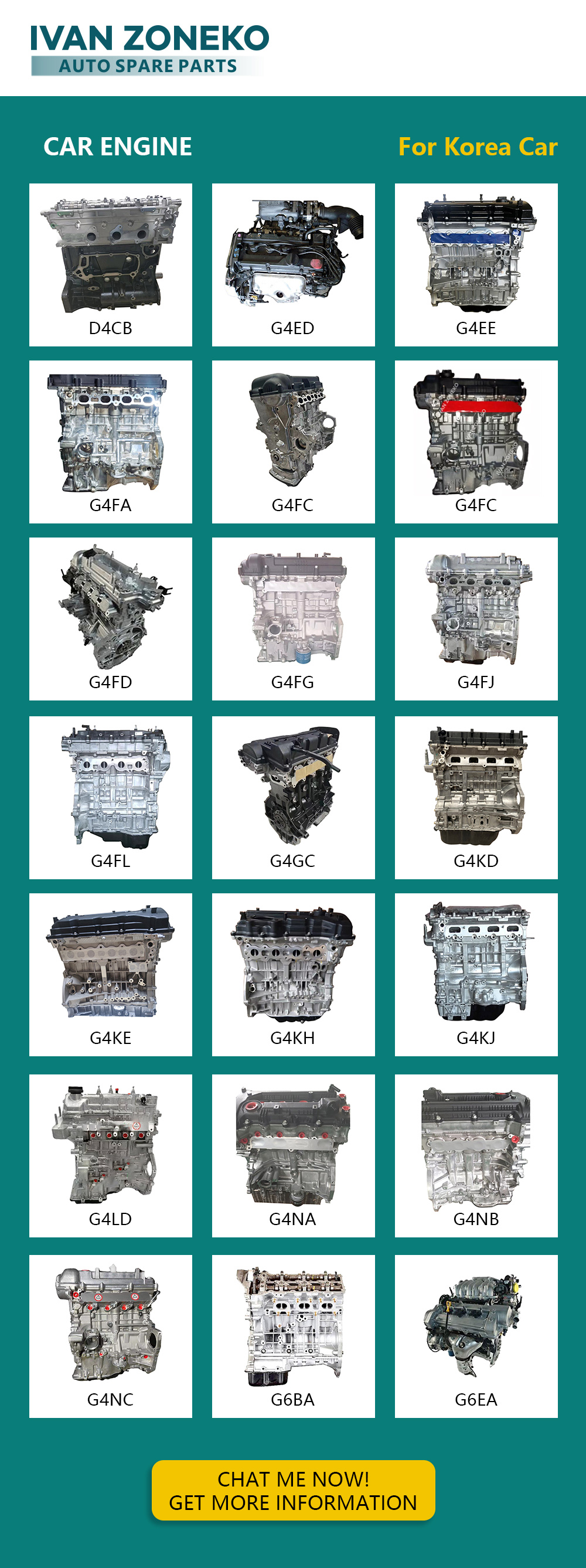 Original Quality Car Engines For Hyundai & Kia Models, High Quality ...