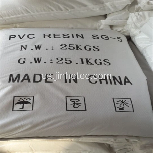 China Resina de PVC de grado virgen SG5 para tubería Fabricantes