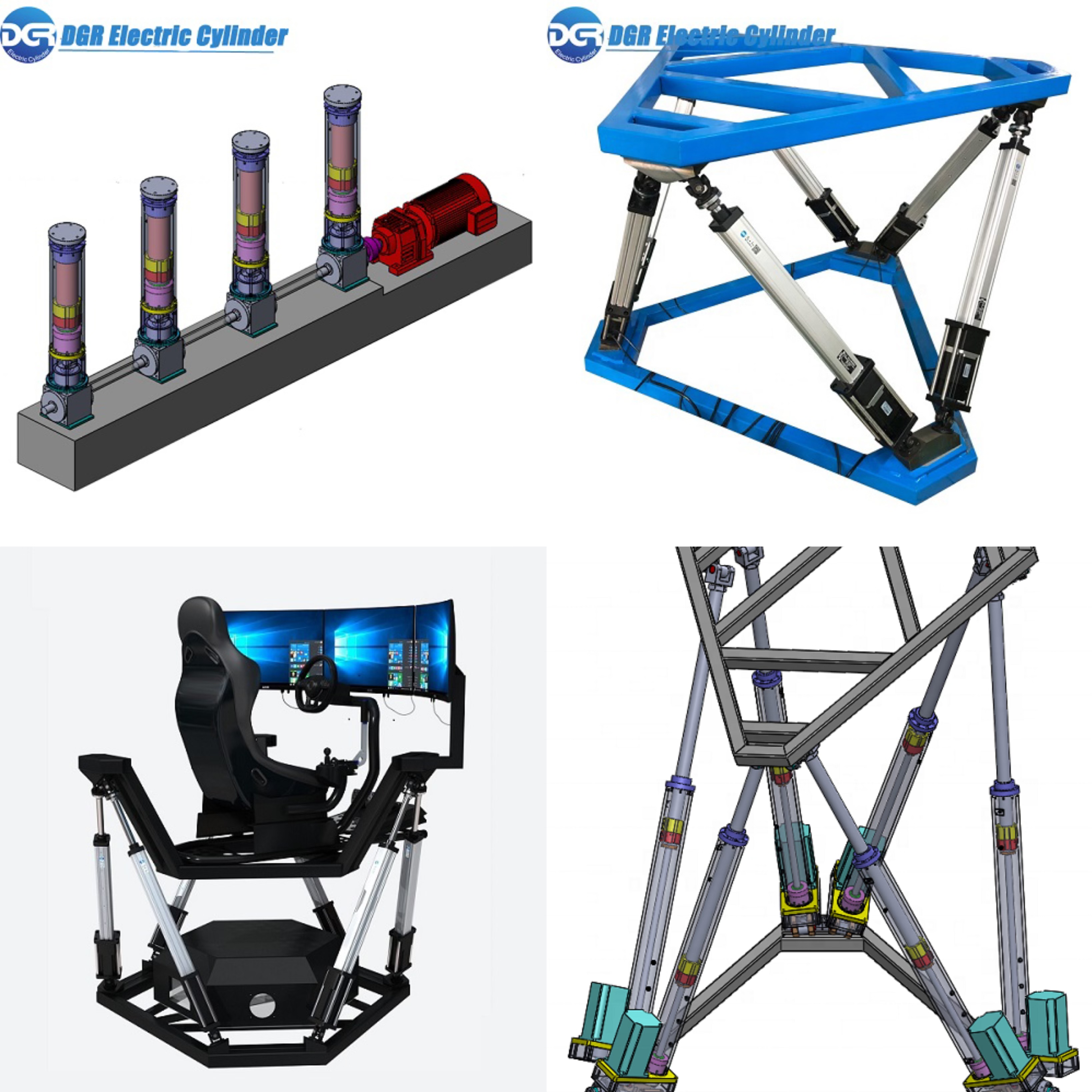 3axis Vr Racing Game Flighting Simulator Dynamic Platform, High Quality ...