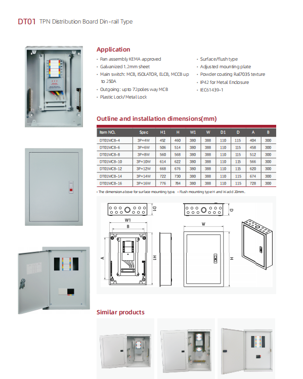 Etechin Mccb Isolator Tpn Distribution Board, High Quality Etechin Mccb ...