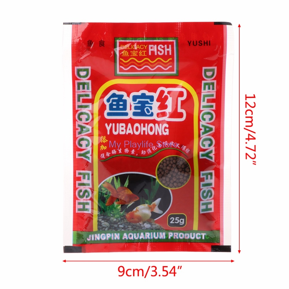 12g Aquarium Fish Forage Grains Protein Fish Tank Small Fish Food ...