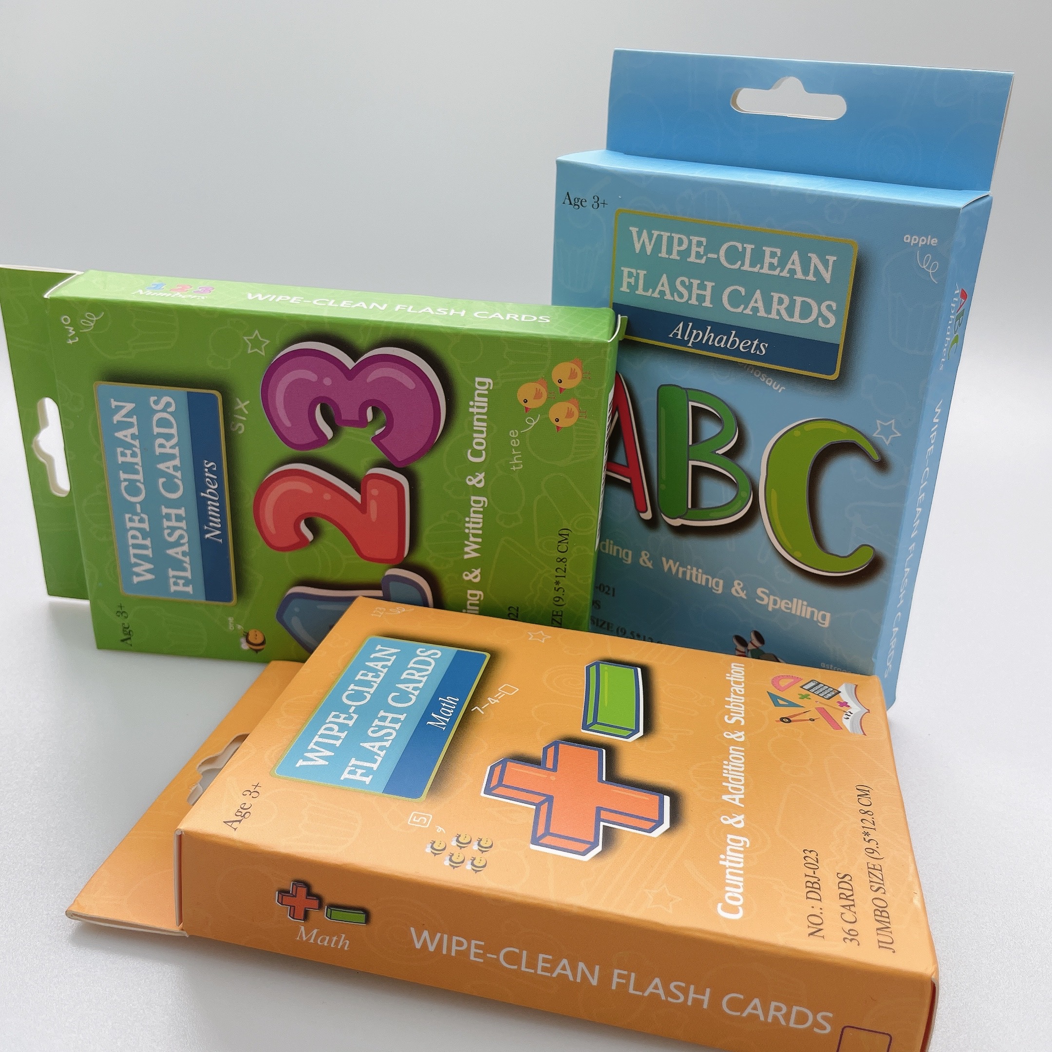 Wipe-clean Flash Cards For Kids | Educational Numbers And Spelling ...