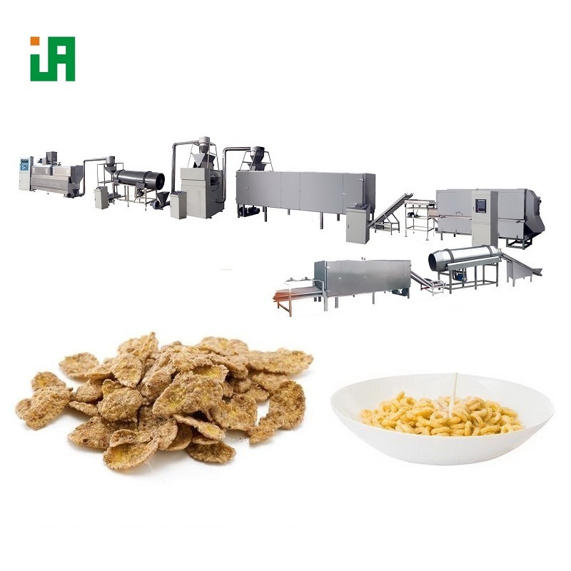 Extruded Grain Corn Flakes Manufacturing Extruder Machinery, High ...