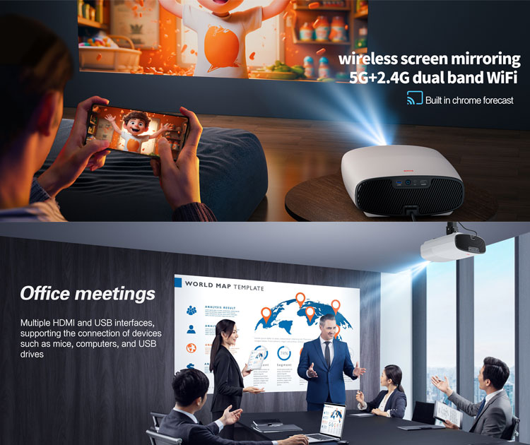 Toumei Q7 1080p Auto Focus Home Theater Projector, High Quality Toumei ...
