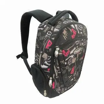 600d Backpack With Colorful Printing With 210d Polyester Lining, High ...
