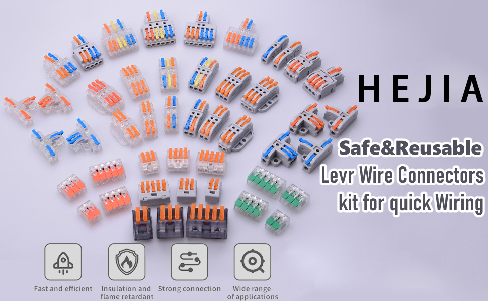 4-in-4-out Universal Push-in Wire Terminal Block For Quick Splicing ...