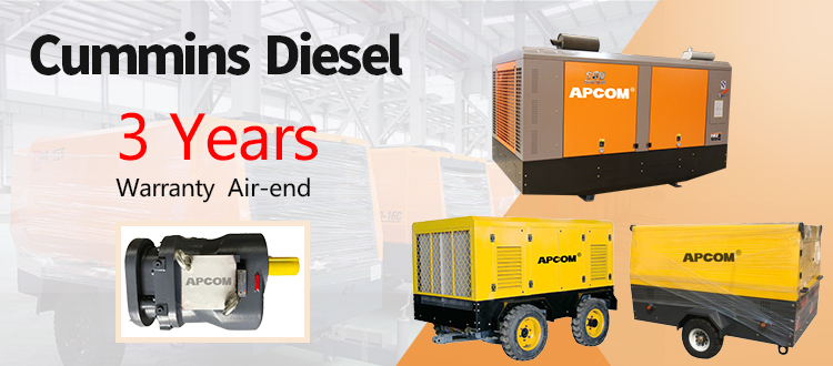 24bar 295kw 400hp Mine Compressor: Cummins Engine Diesel Screw Air ...
