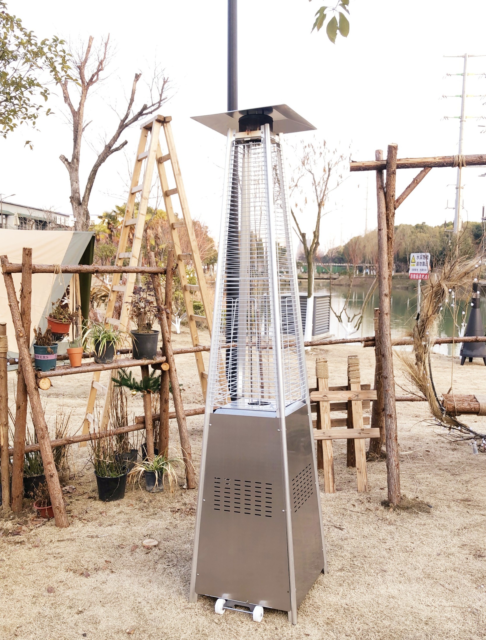Factory Supplier: Stainless Steel Tower Propane Pyramid Heaters With ...