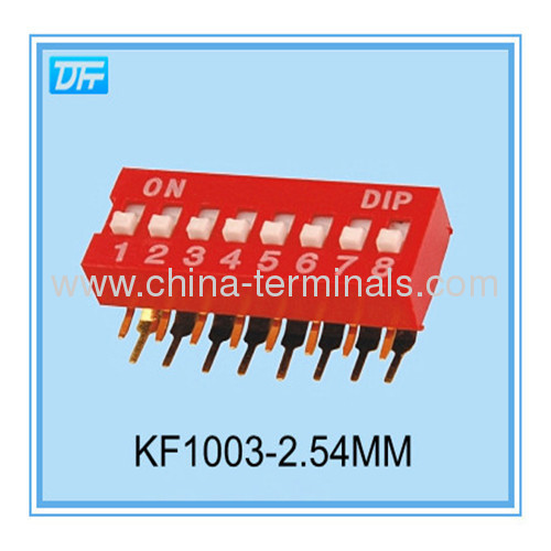 Pcb Pinout And Dip Switch Information Pitch 2.54mm 8 Position , High ...