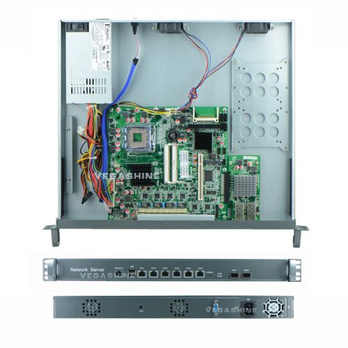 1u Rackmount Intel G41 Firewall Appliance / Router 6 Gigabit Lan 2 ...