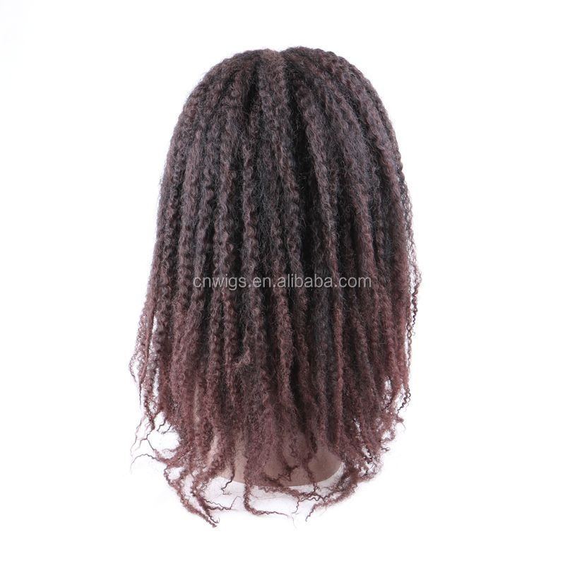 Synthetic Wig Luxury Marley Braids Dreadlock Afro Kinky Curly For Women ...
