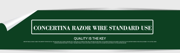 Helical Razor Wire/ Barbed Tape Concertina/ Razor Blade Wire, High ...