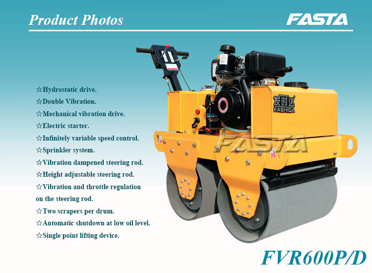 Ride-on Double Drum Baby Roller Compactor Machine, High Quality Ride-on ...