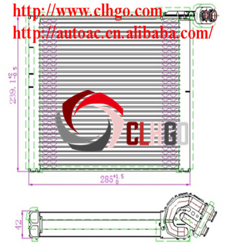 Auto Evaporator Core/ A/c Evaporator Core For Toyota vigo Altis08 ...