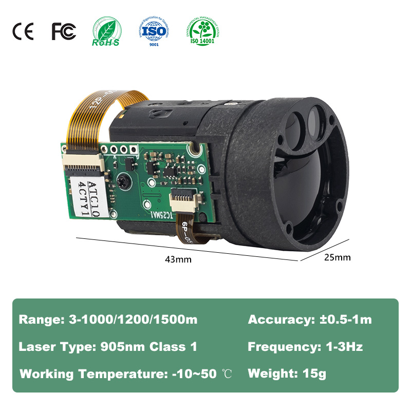 OEM Laser Rangefinder Module Built for Rifle Scopes