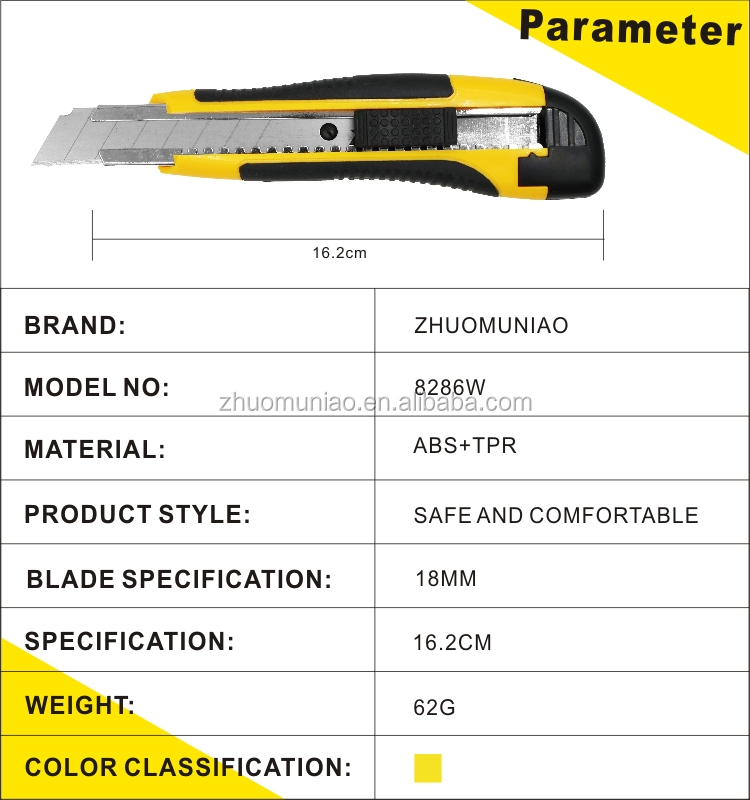 18mm Snap Off Blade Cutter Knife Safety Utility Knife, High Quality ...