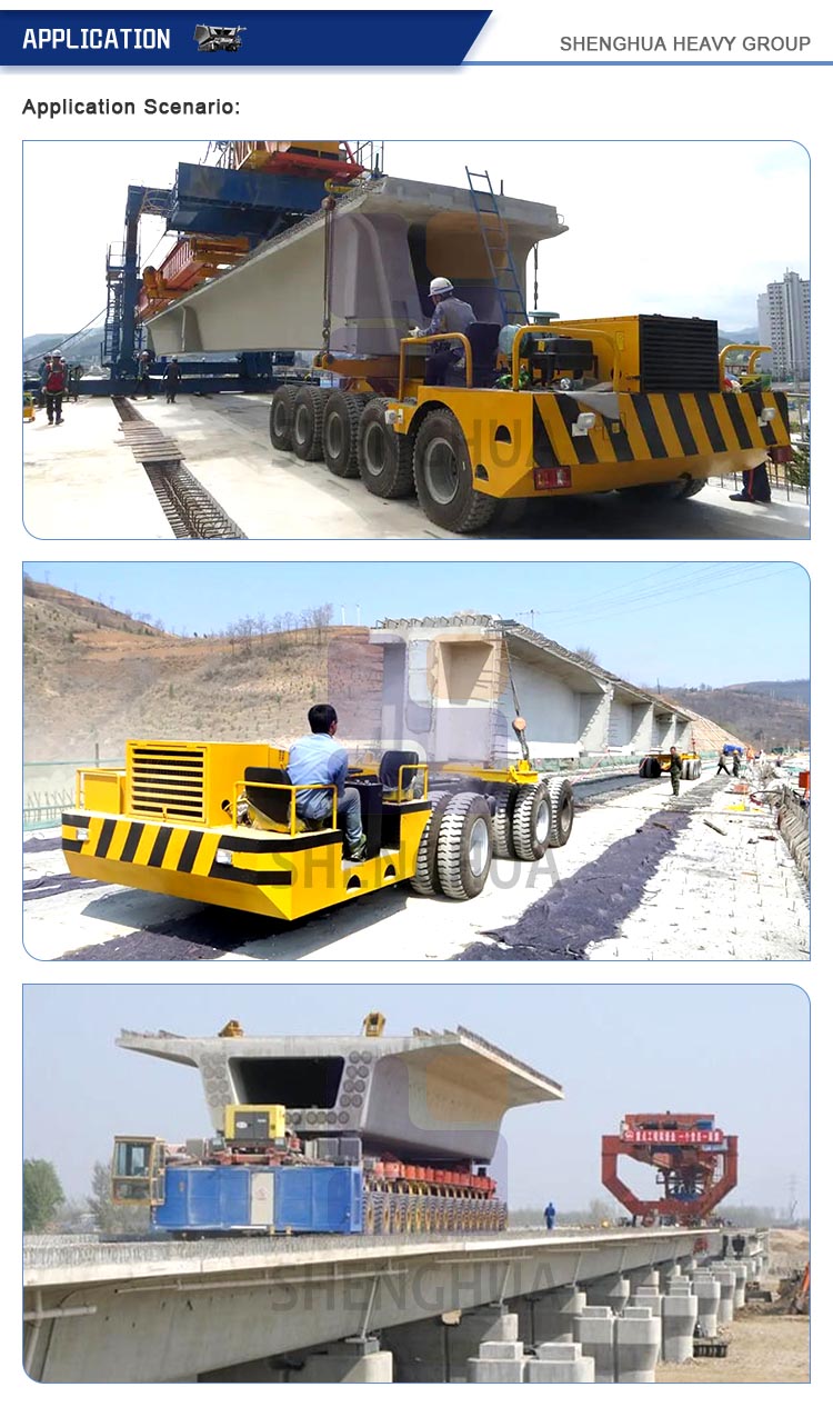 Concrete Precast Girder Transporter Vehicle Bridge Beam Trailer For ...