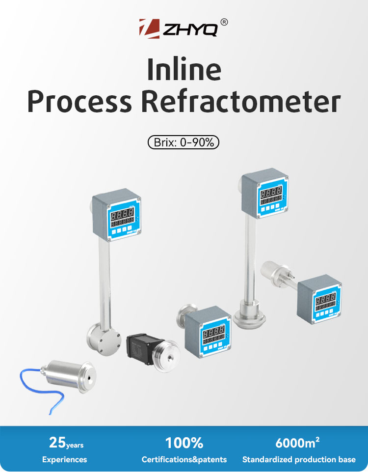4-20ma/rs485 Inline Brix Meter For Wine Concentration Detection, High ...
