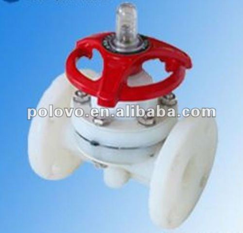 Manual Plastic Flanged Pvdf Diaphragm Valve, High Quality Manual Plastic Flanged Pvdf Diaphragm ...