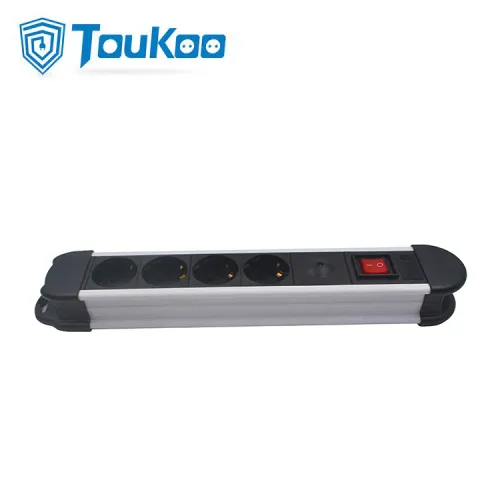 Surge Protected German 4 Way Power Strip, High Quality Surge Protected ...
