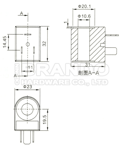10mm Solenoid Coil 24vdc 24vac 220vac 8va 7w, High Quality 10mm ...