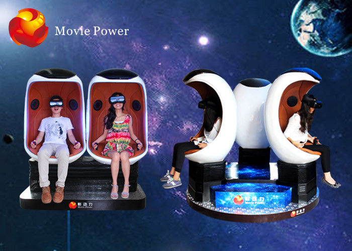 Interactive 360° Rotation 2 Seat 9d Vr Cinema System With 1440p Hmd, High Quality Interactive ...