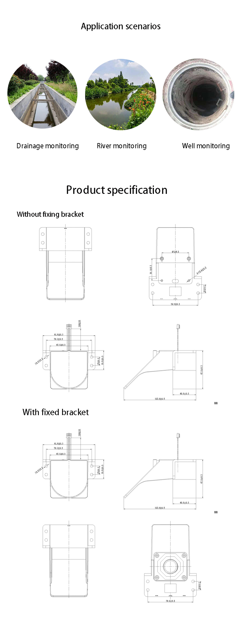 Ultrasonic Sensor For Manhole Cover High-precision Water Level ...