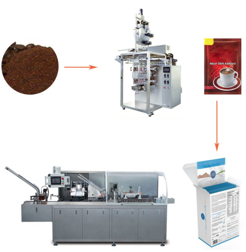 Multilane Automatic Coffee Powder Sachet Packaging Machine For 4 Side ...