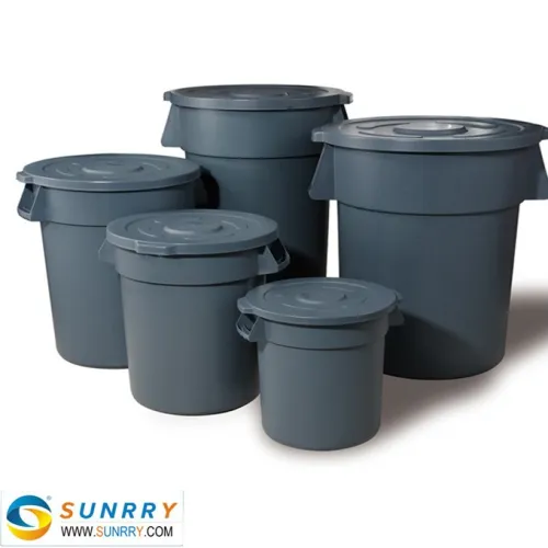 Pe Recycle Identifies Container 166.5l Recycling Stations Gray Waste ...