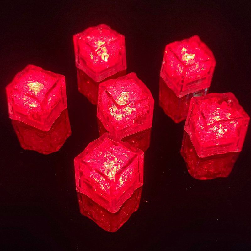 Luminous Ice Cubes With Liquid Sensor - Waterproof Led Cubes For Party ...