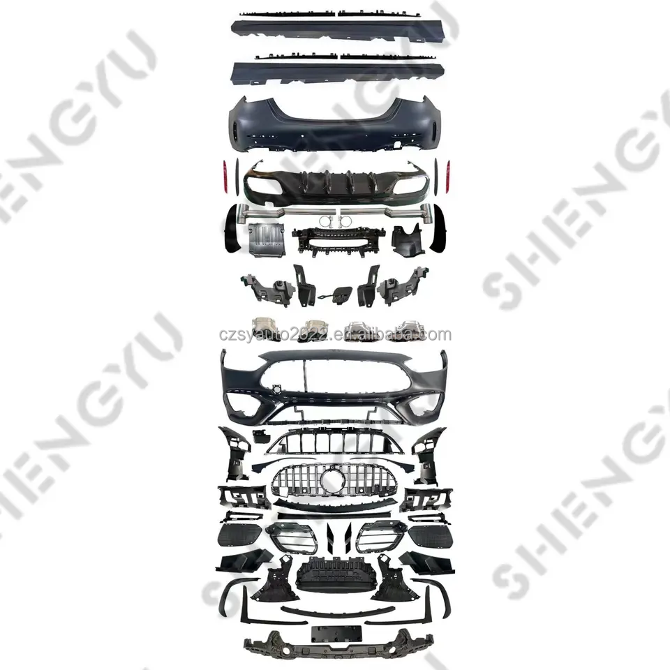 Auto Body Kit For Benz W206 2023 To C63 Amg: Bumpers, Grille, Side ...