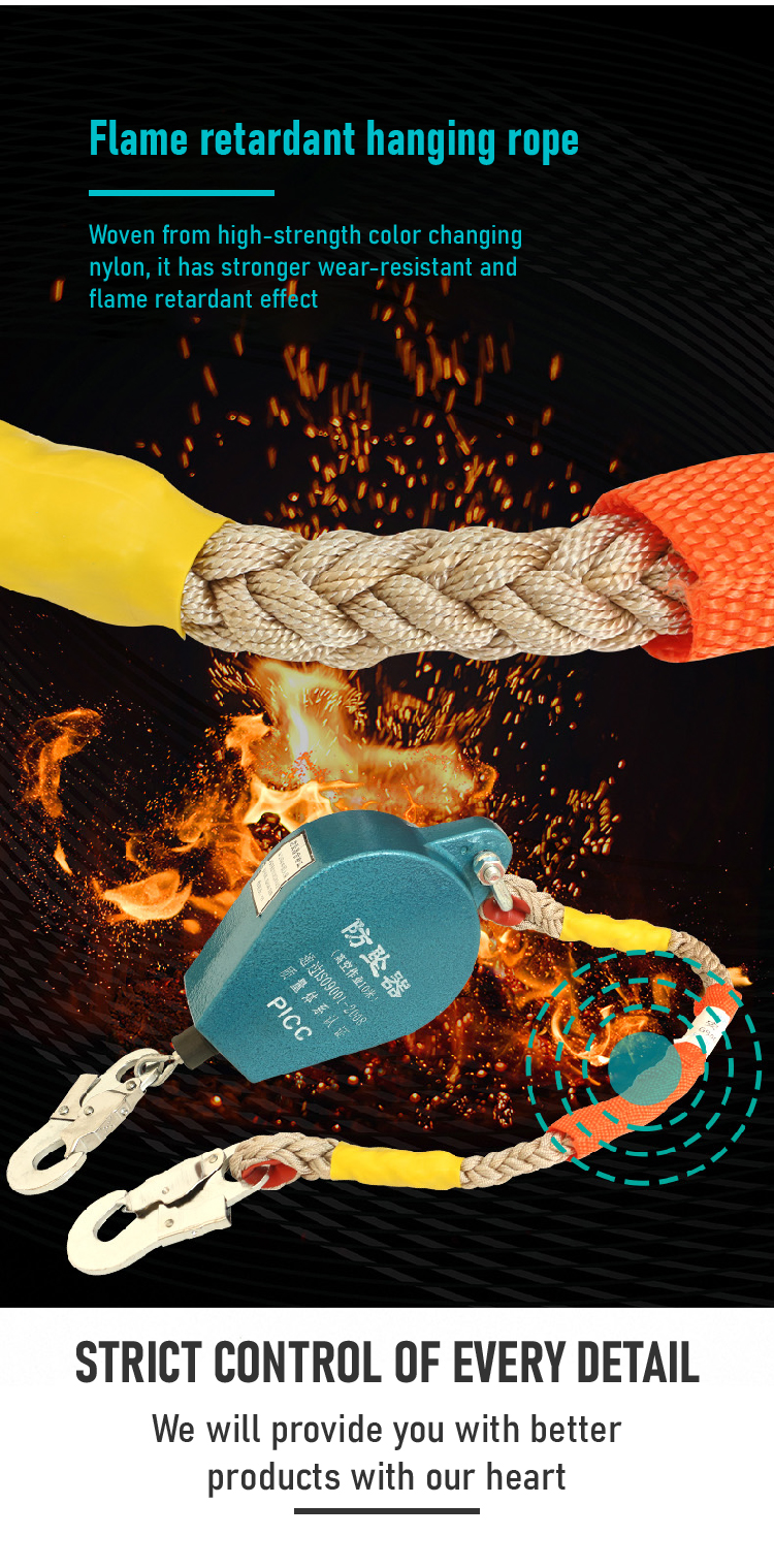 15m Fall Arrester Anti-drop Safety Device With Wire Rope, High Quality ...