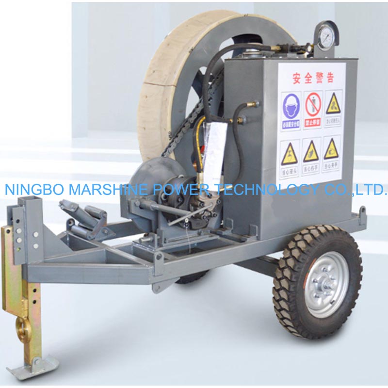 How to do a line pull with an overhead line winch?