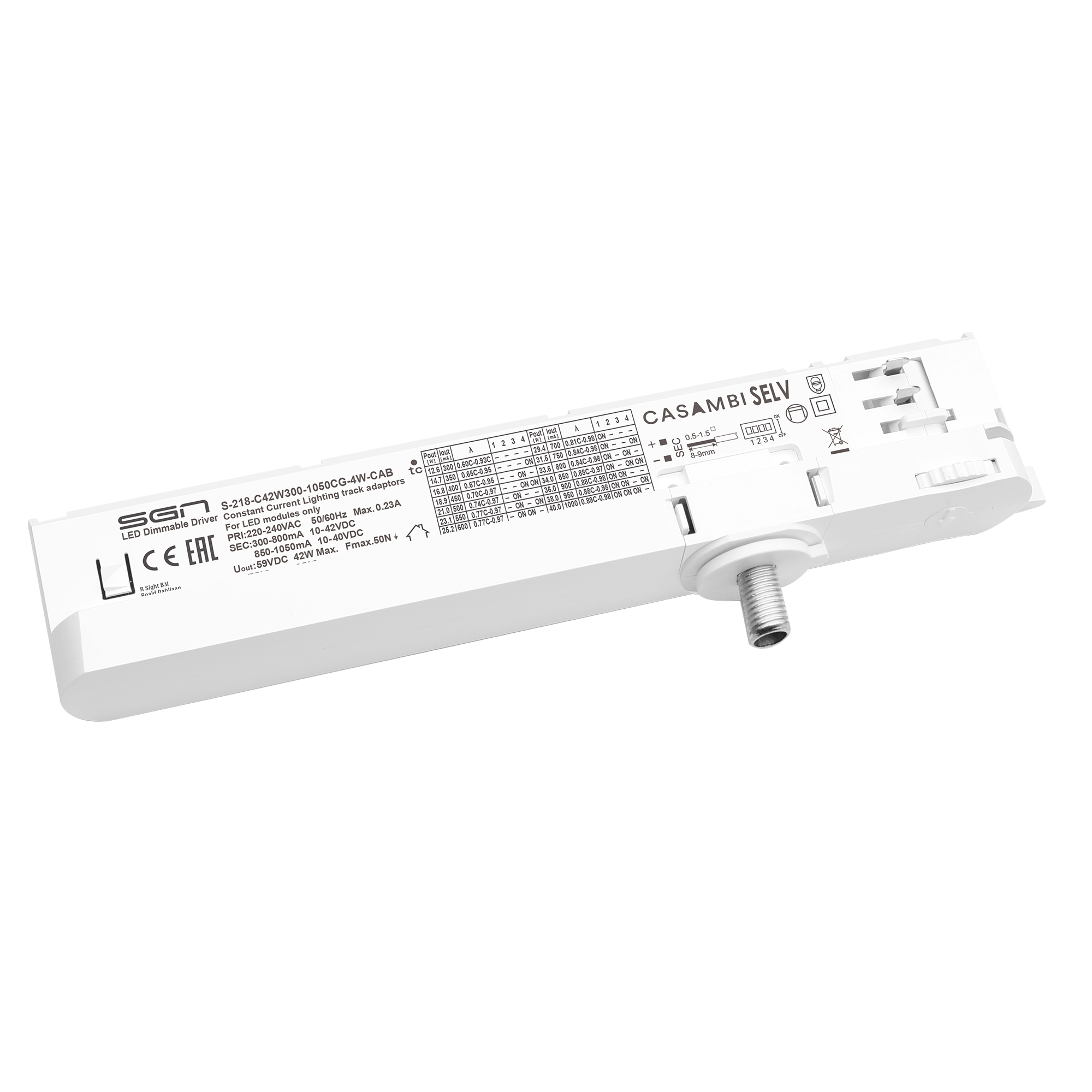 Dimmable Intrack Led Driver 42w300-1050, High Quality Dimmable Intrack ...